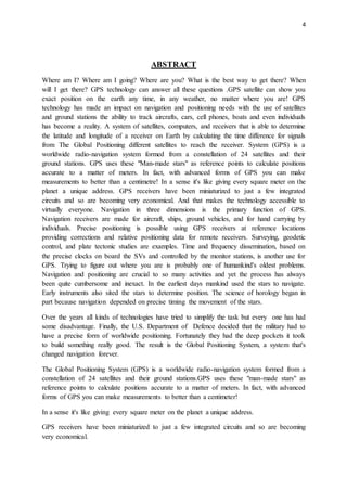 Gps and its application | DOCX