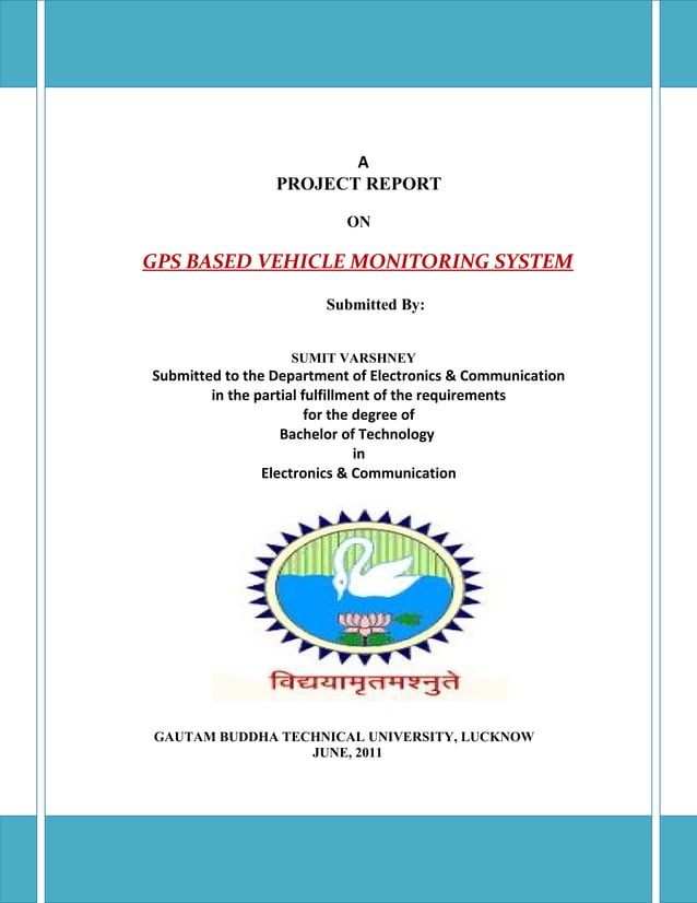 Gps based vehicle monitoring system copy | DOC