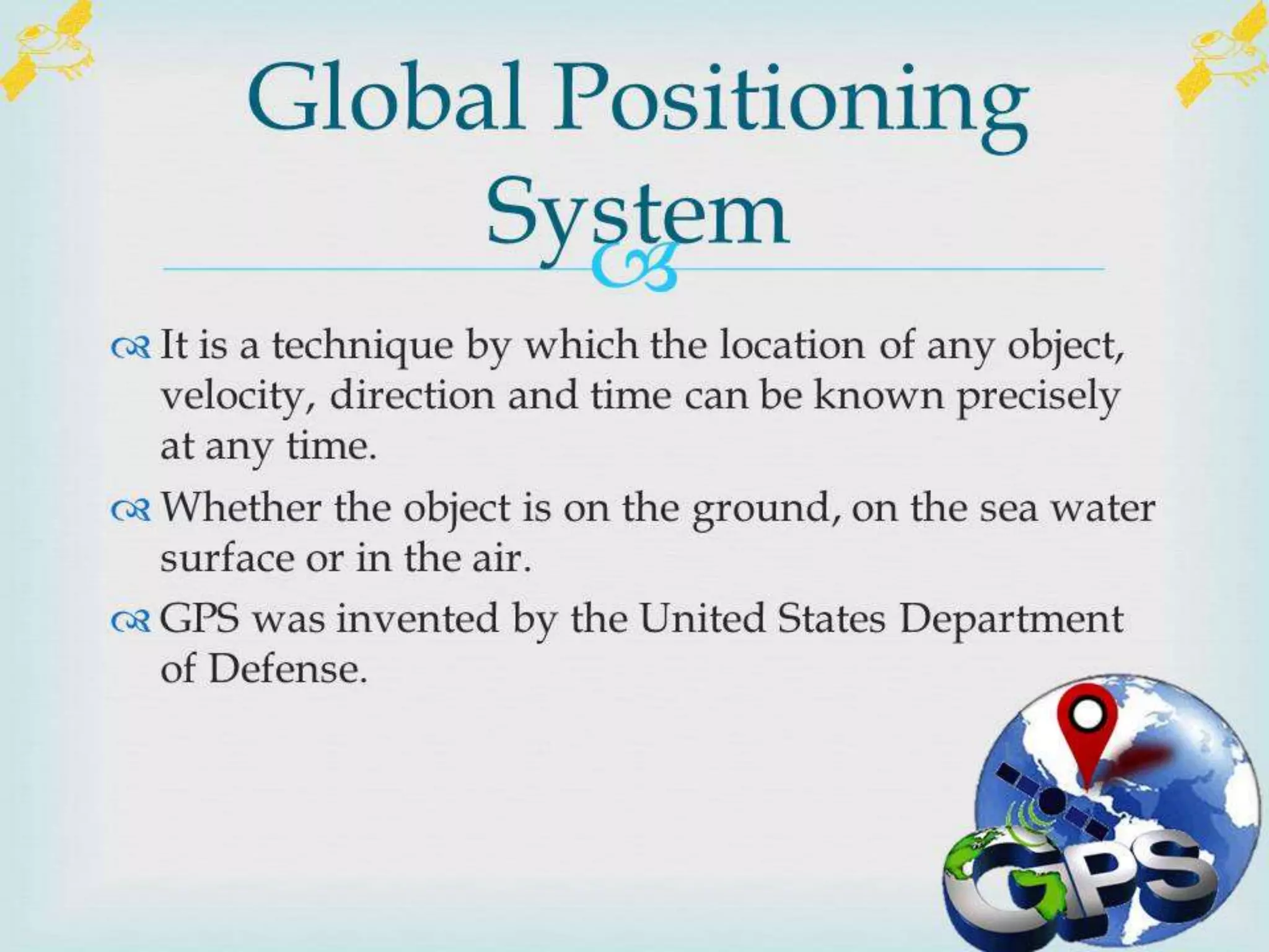 GPS (Global Positioning System) | PPTX