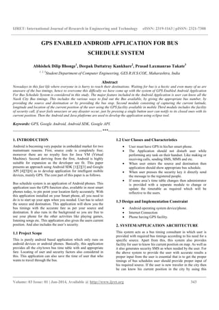 Gps enabled android application for bus | PDF