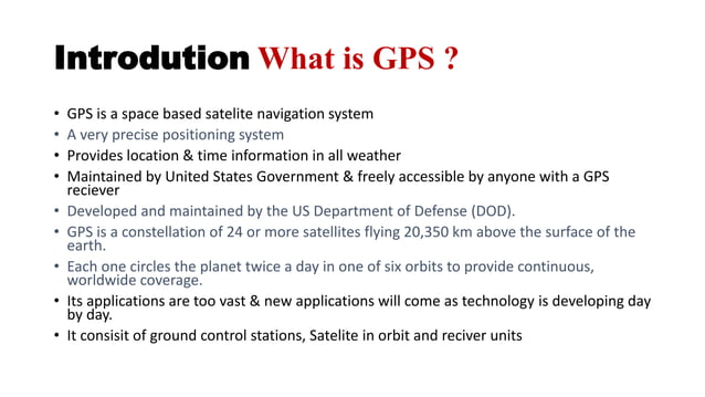 GPS ERRORS | PPTX | Auto Navigation Systems | Auto Technology