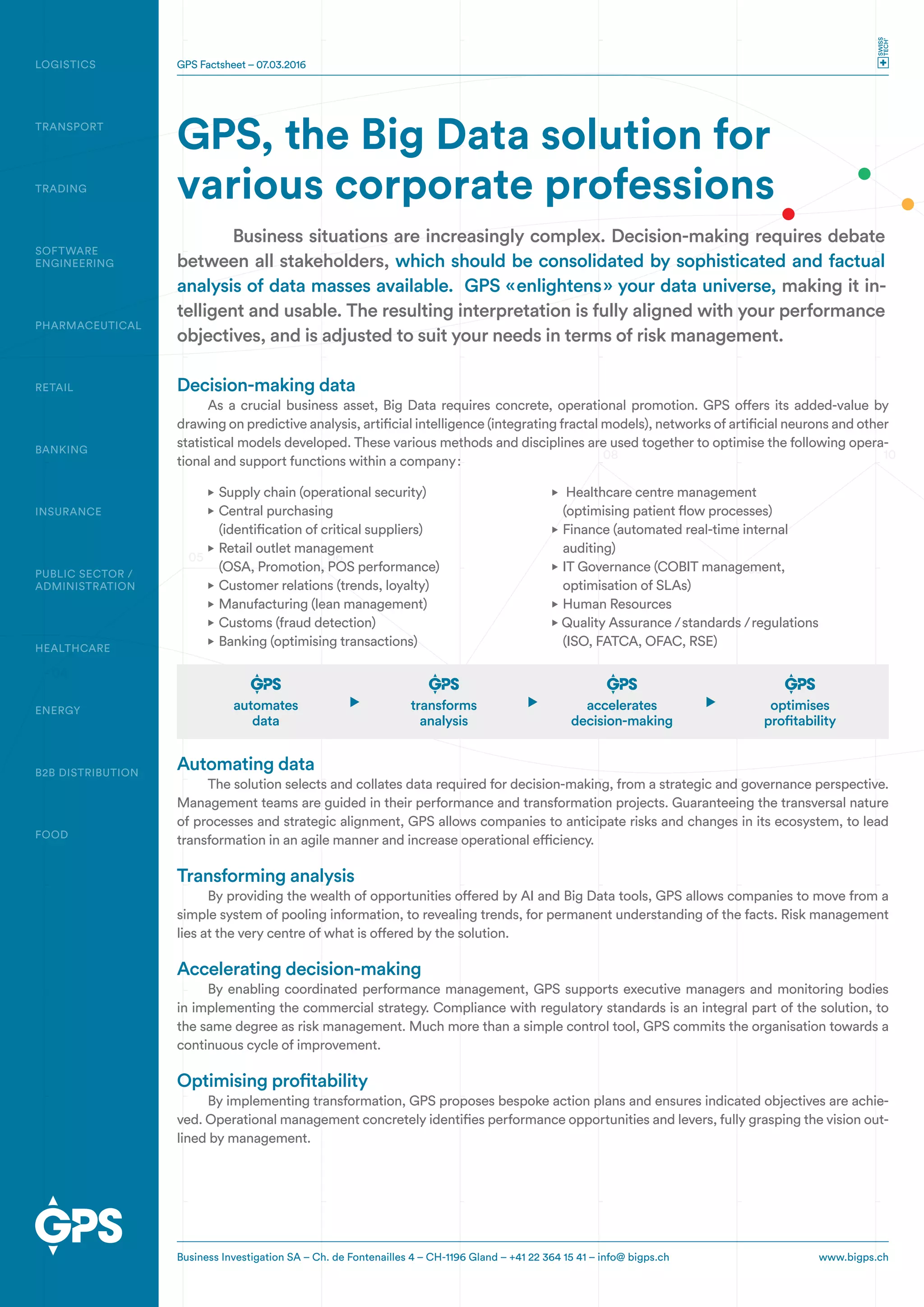 Global Performance System - Factsheet | PDF
