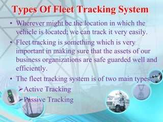 Gps fleet tracking system | PPTX