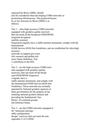 Gps geodetic cors | PDF