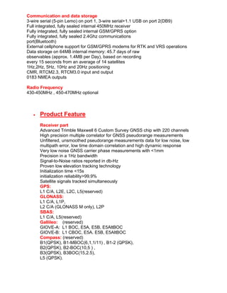 Gps geodetik s82 t | PDF