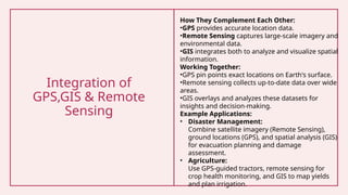 GPS,GIS & REMOTE SENSING(NATURAL DISASTER MITIGATION AND MANAGEMENT).pptx