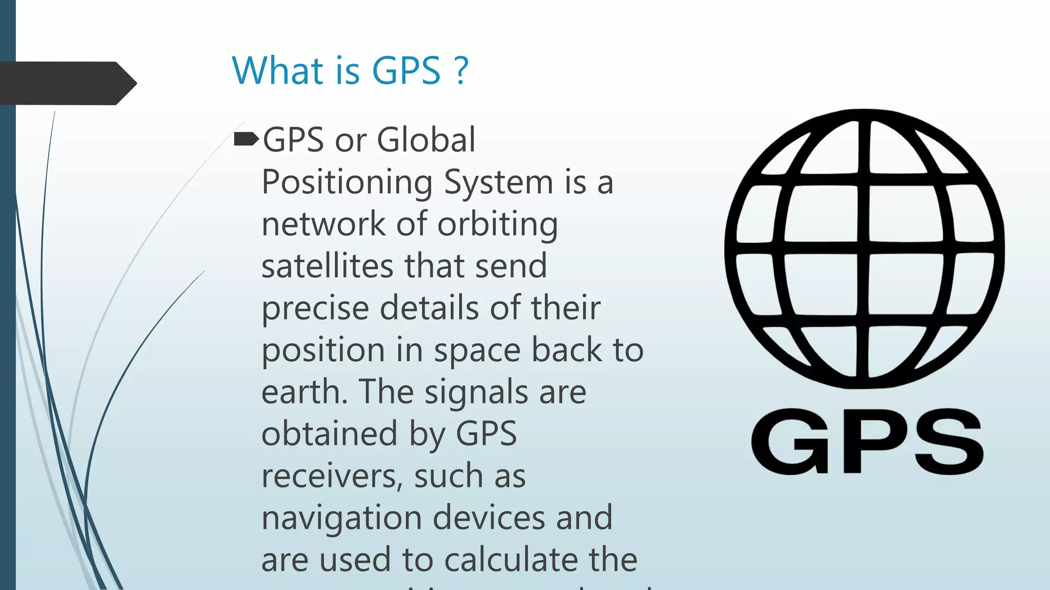 Gps (global positioning system) | PPTX
