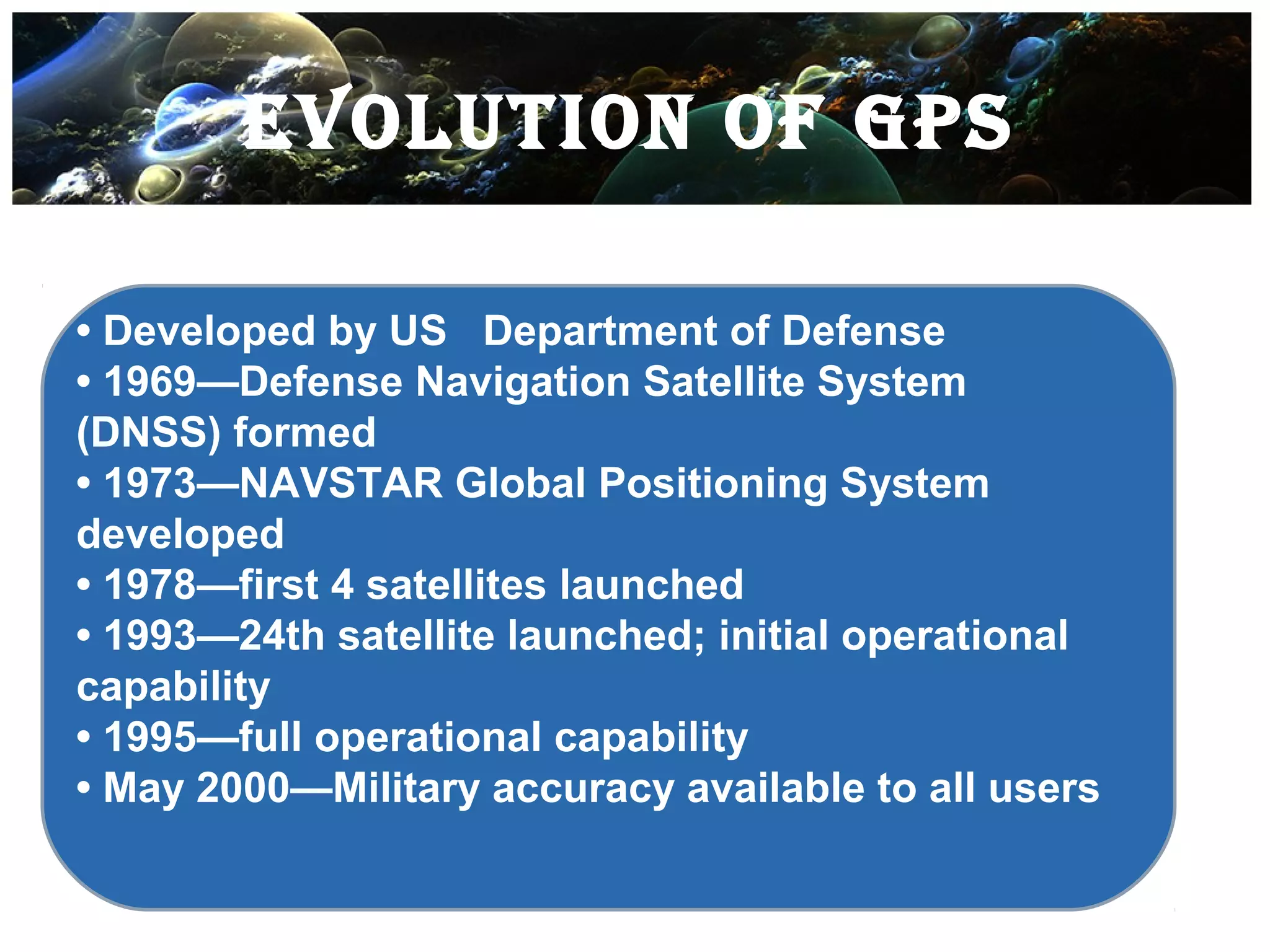 GPS (global positioning system ) | PPT