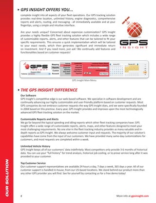 GPS Fleet Tracking Brochure | PDF