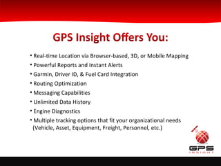 GPS Fleet Tracking Overview | PPT | Auto Navigation Systems | Auto ...