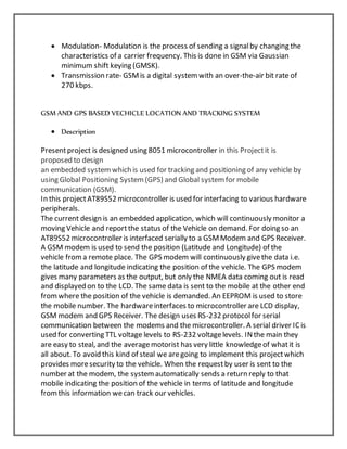 Gps interface in gsm network | PDF