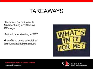 Introduction to SIemon GPS | PPT