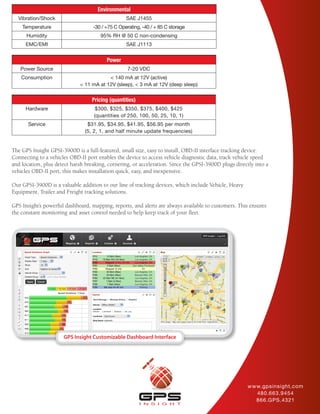GPS Fleet Tracking Device GPSI-3900D | PDF | Auto Navigation Systems | Auto Technology
