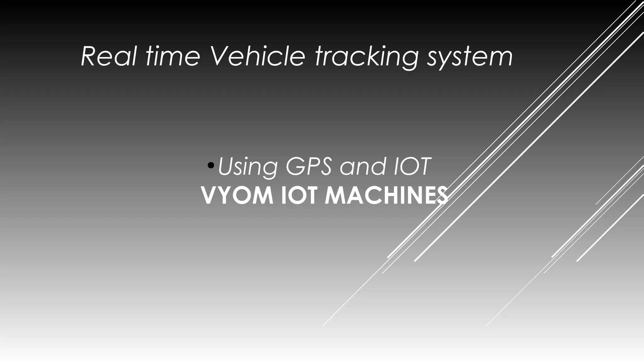 Tracking system on IOT | ODP