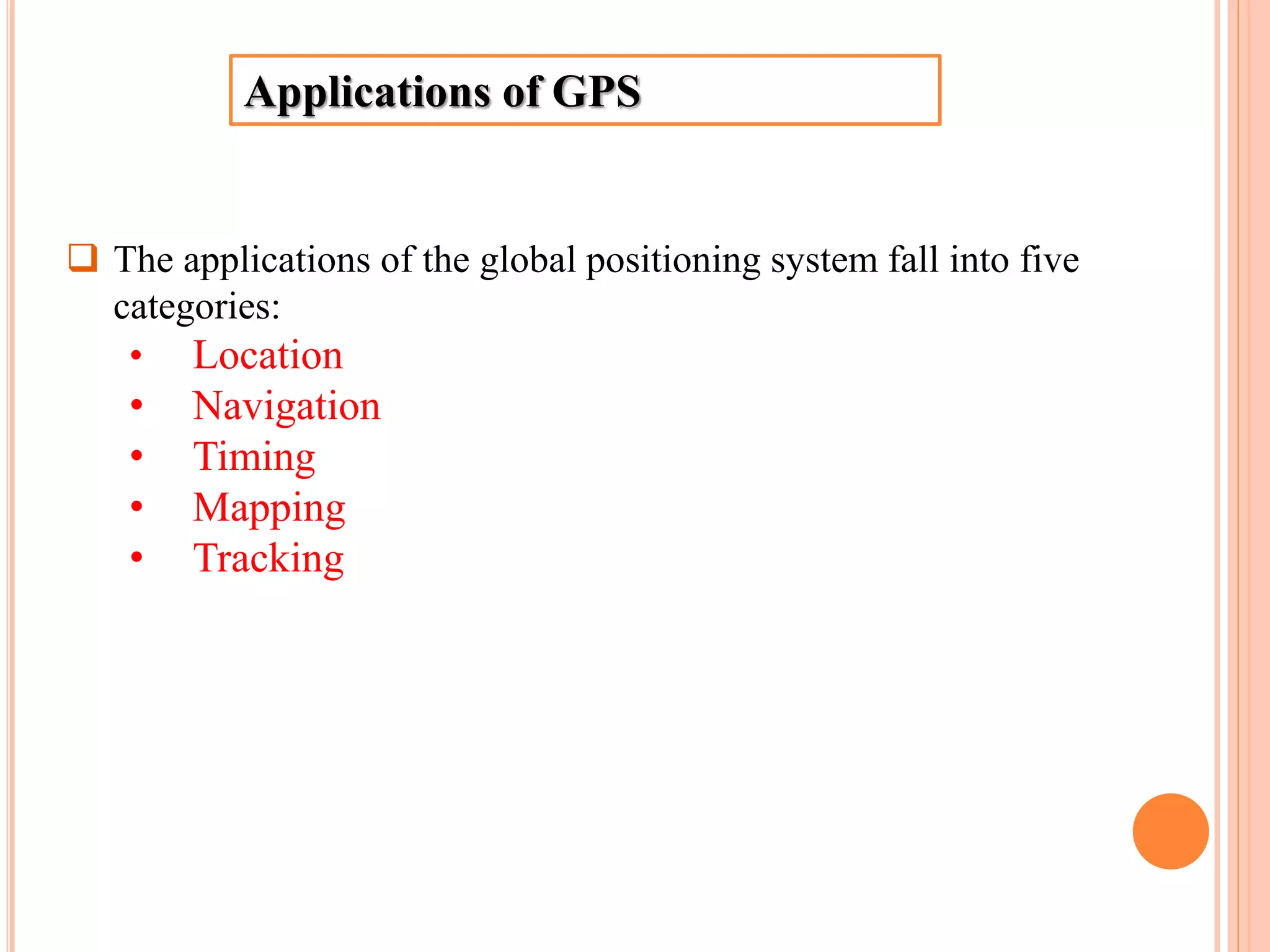GPS(Global Positioning system | PPTX
