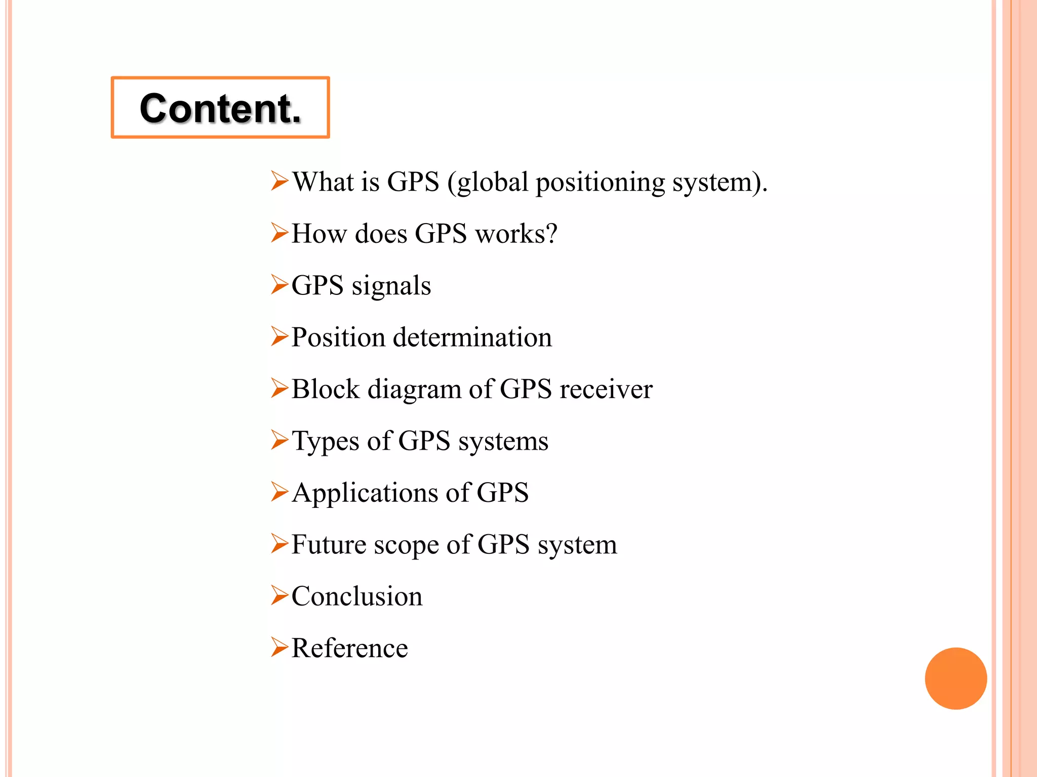 GPS(Global Positioning system | PPTX