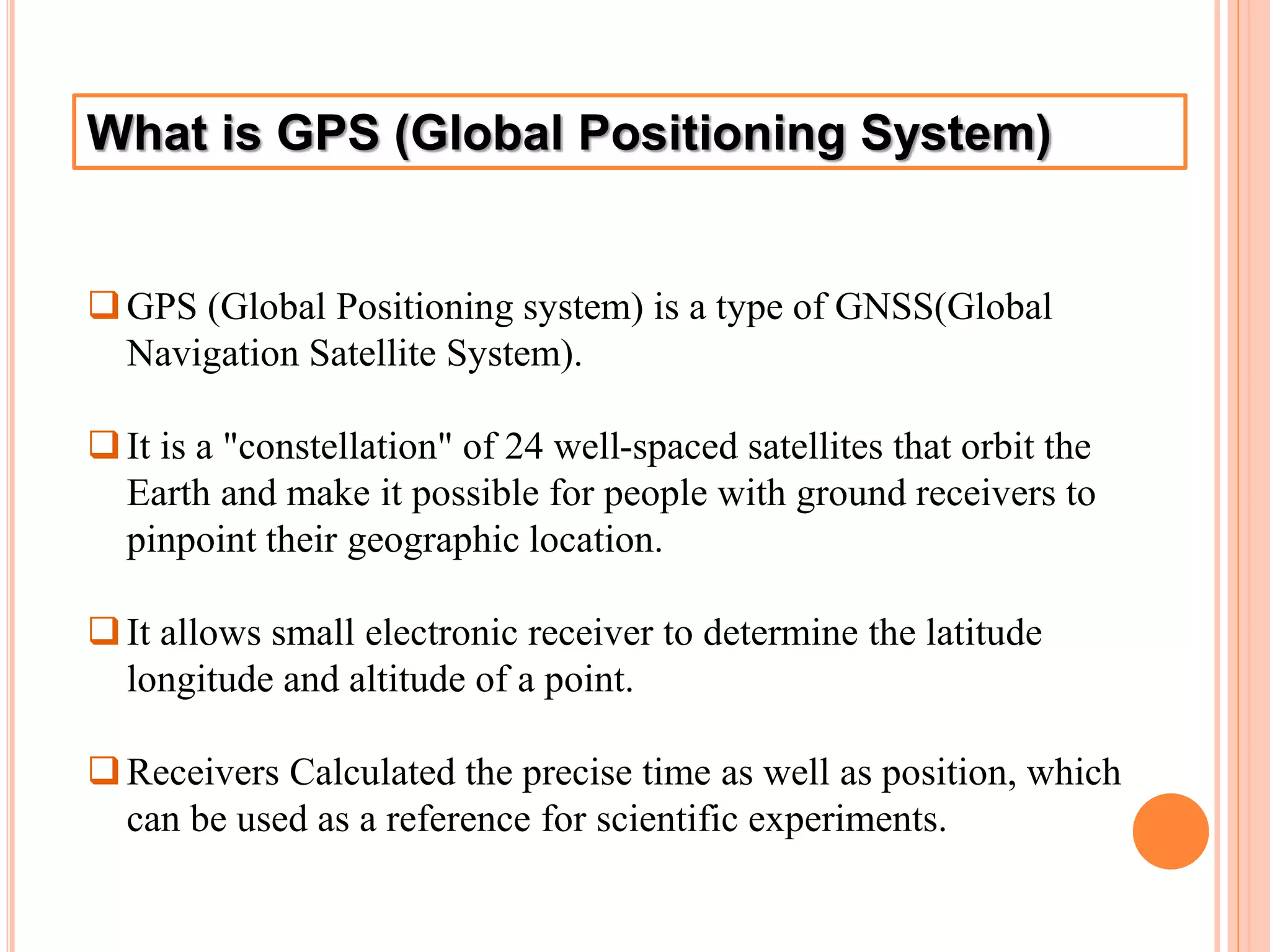 GPS(Global Positioning system | PPTX