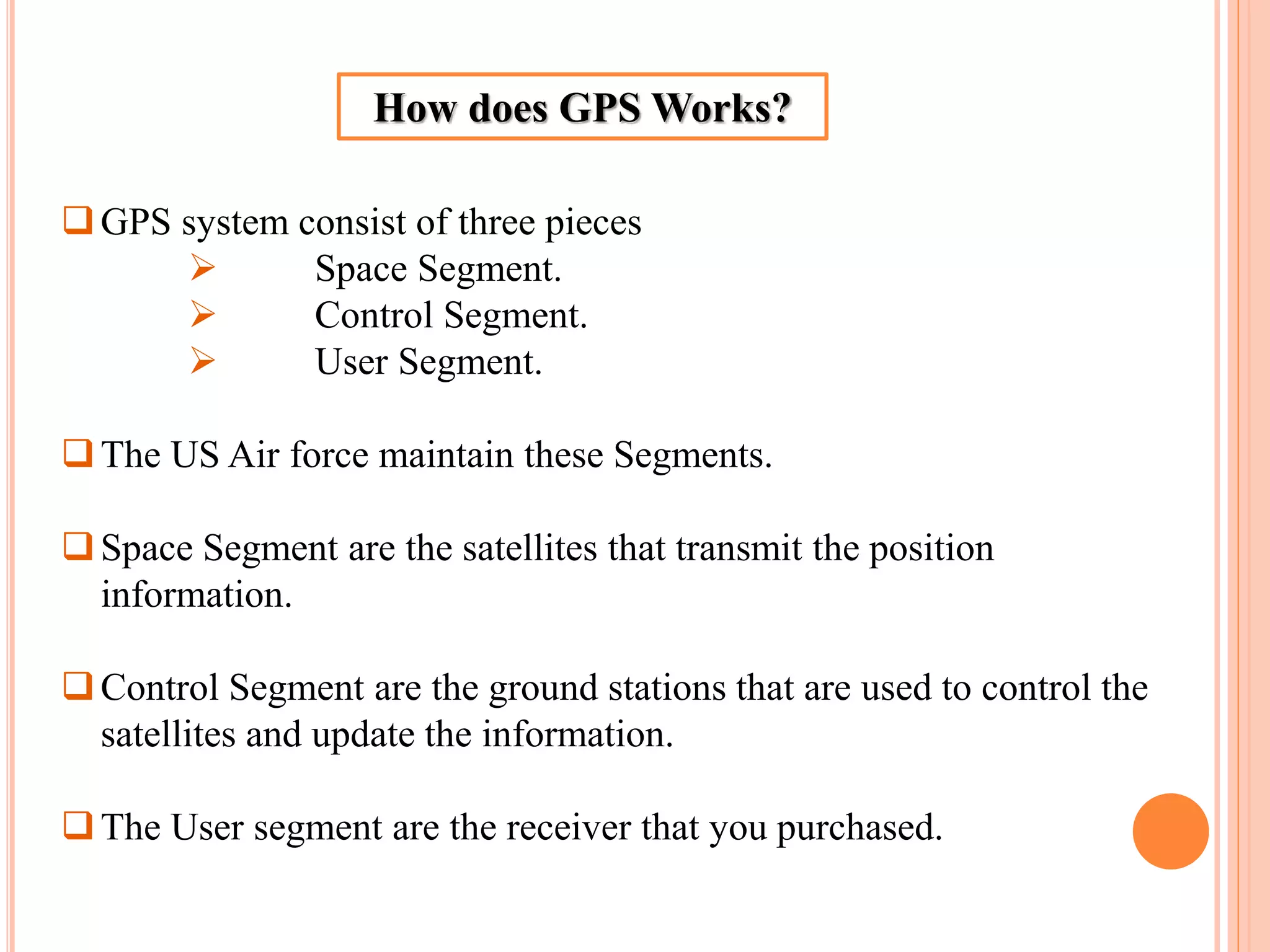 GPS(Global Positioning system | PPTX