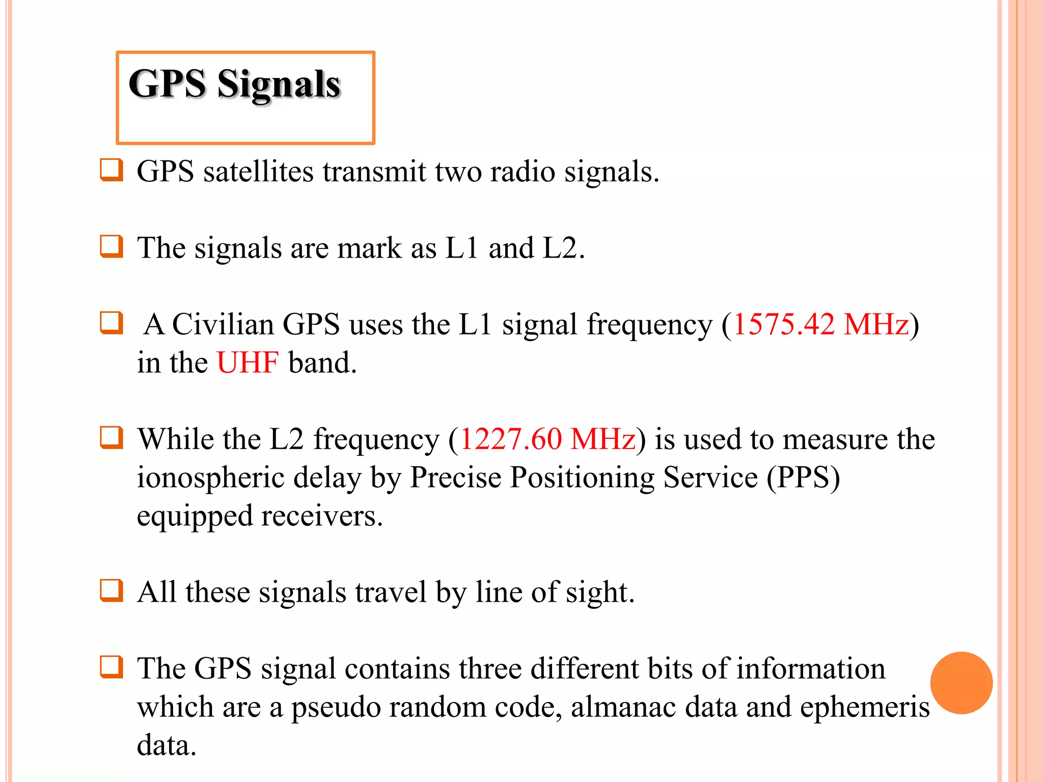 GPS(Global Positioning system | PPTX