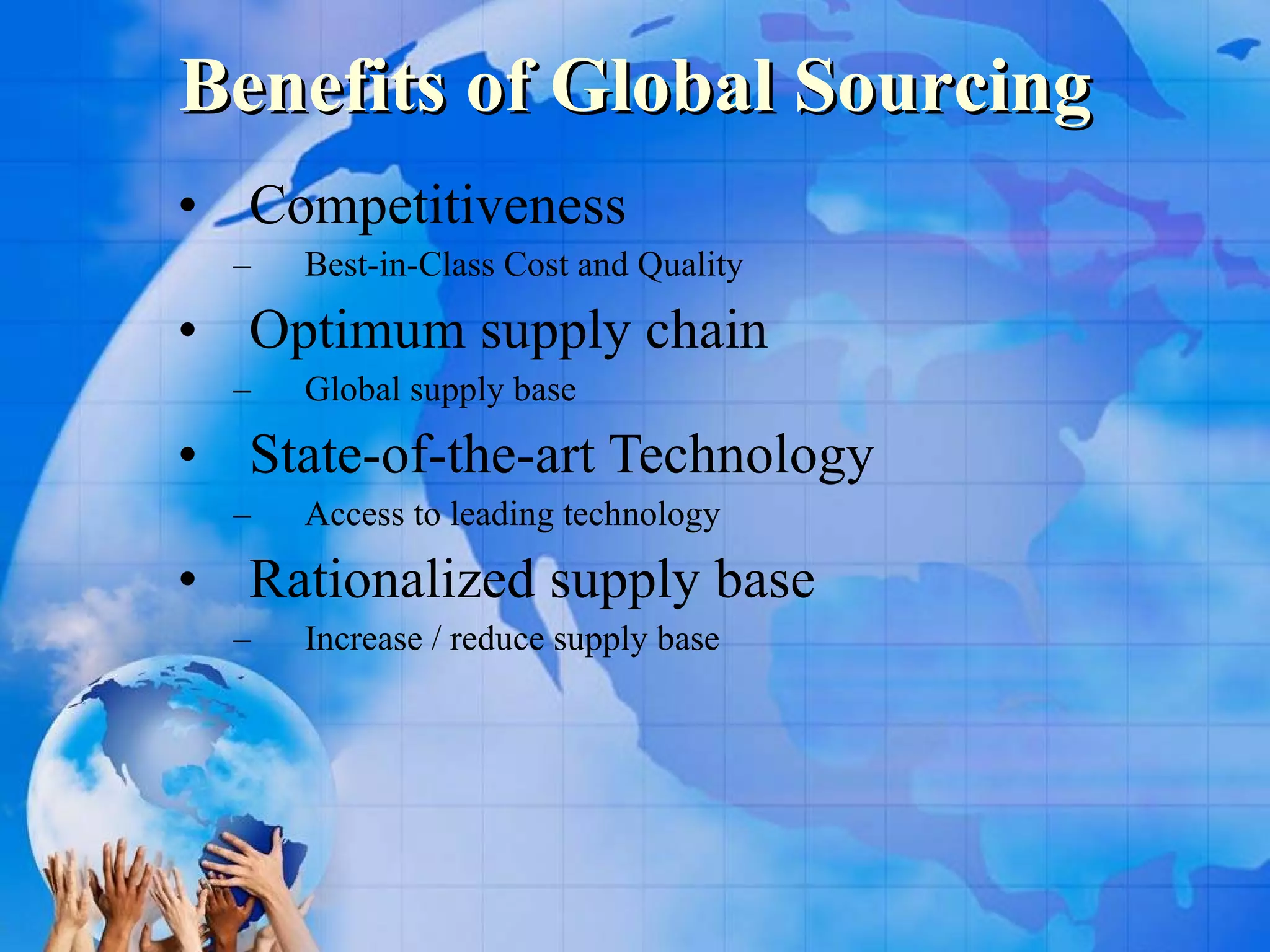 Risk Management in Global Sourcing | PPT