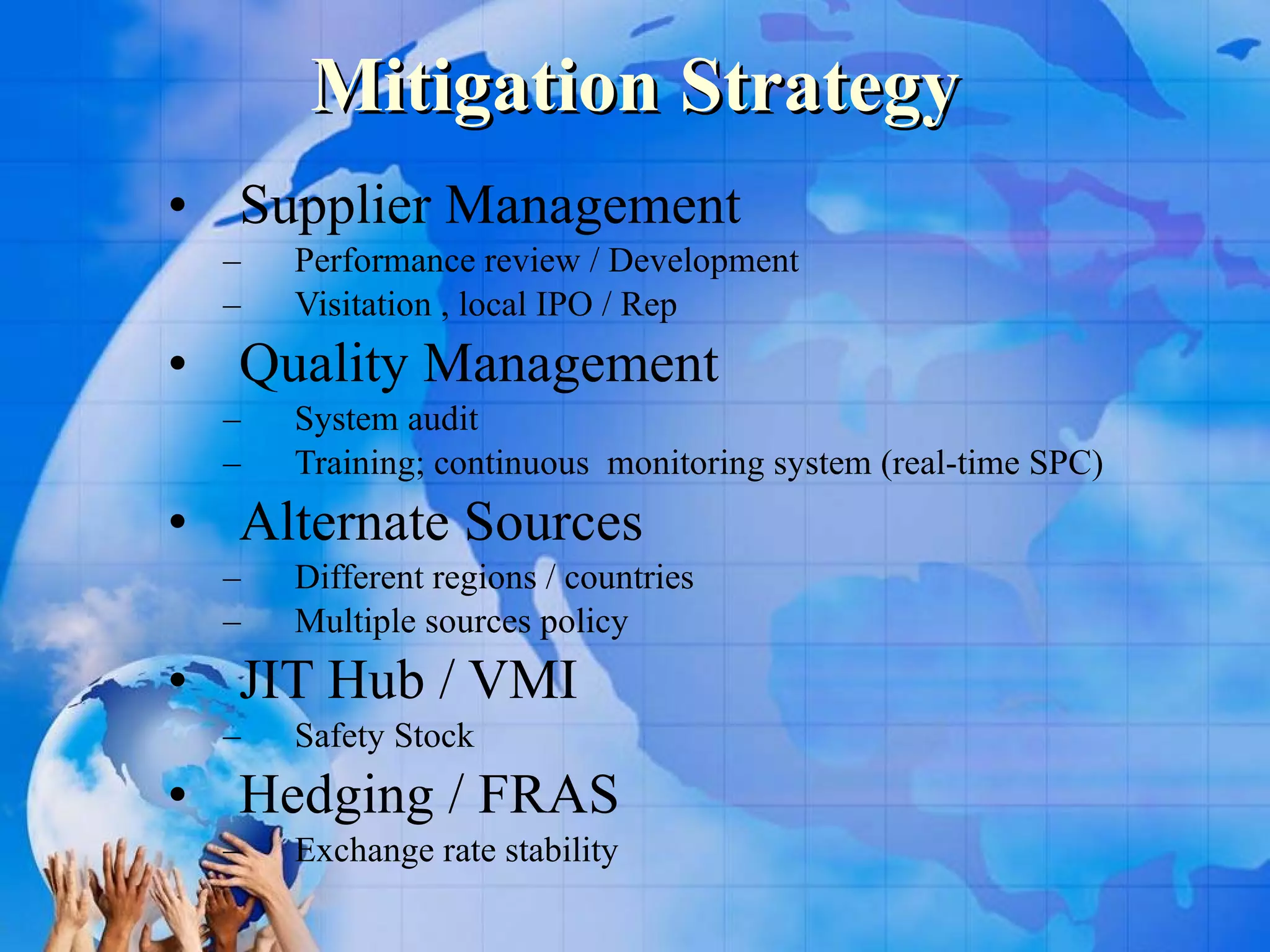 Risk Management in Global Sourcing | PPT