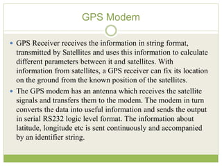 GPS based tracking system | PPTX