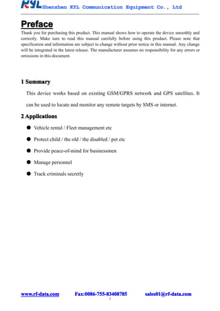 Gps portable tracker user manual | PDF