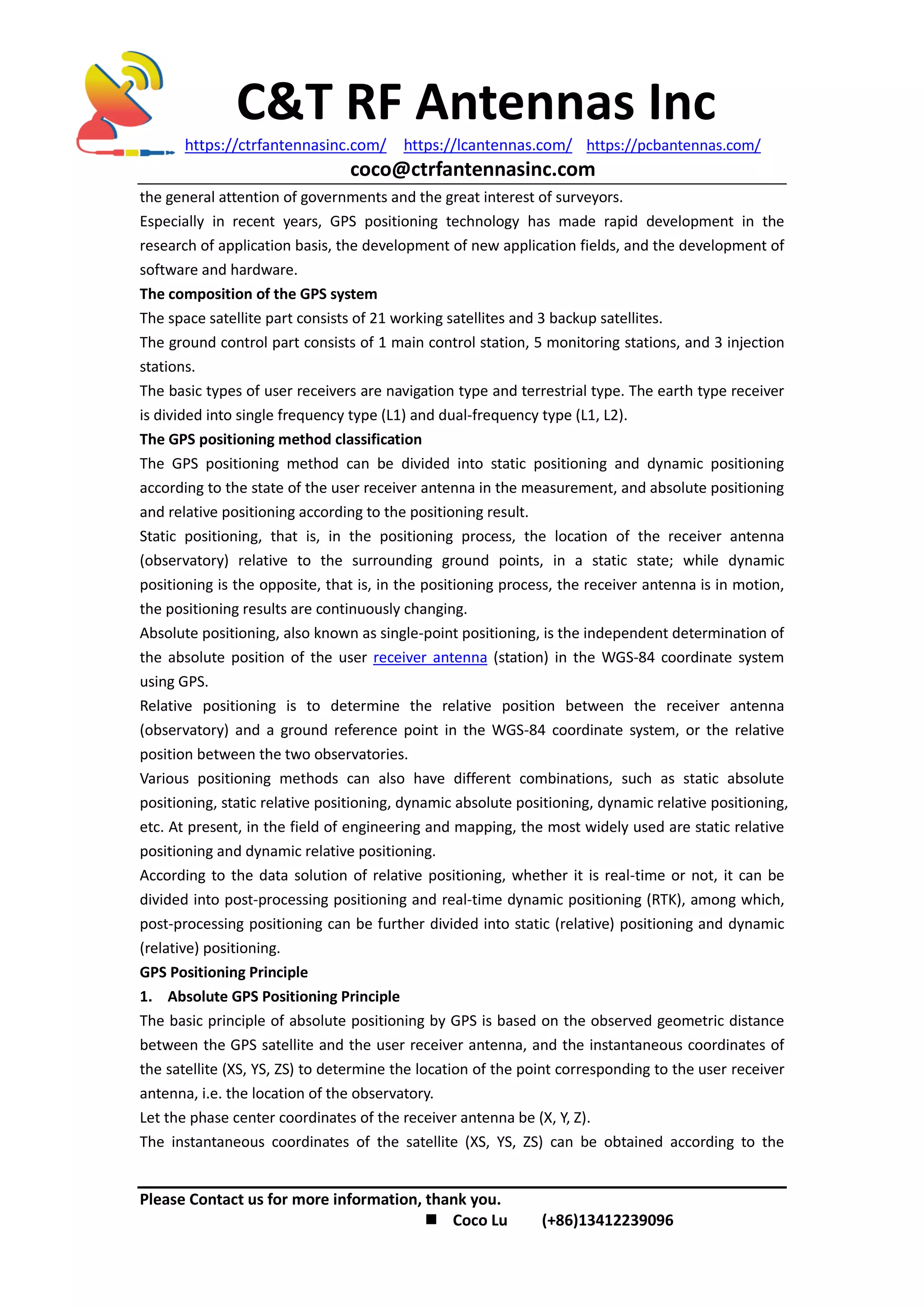 GPS Positioning Principles and Applications | PDF