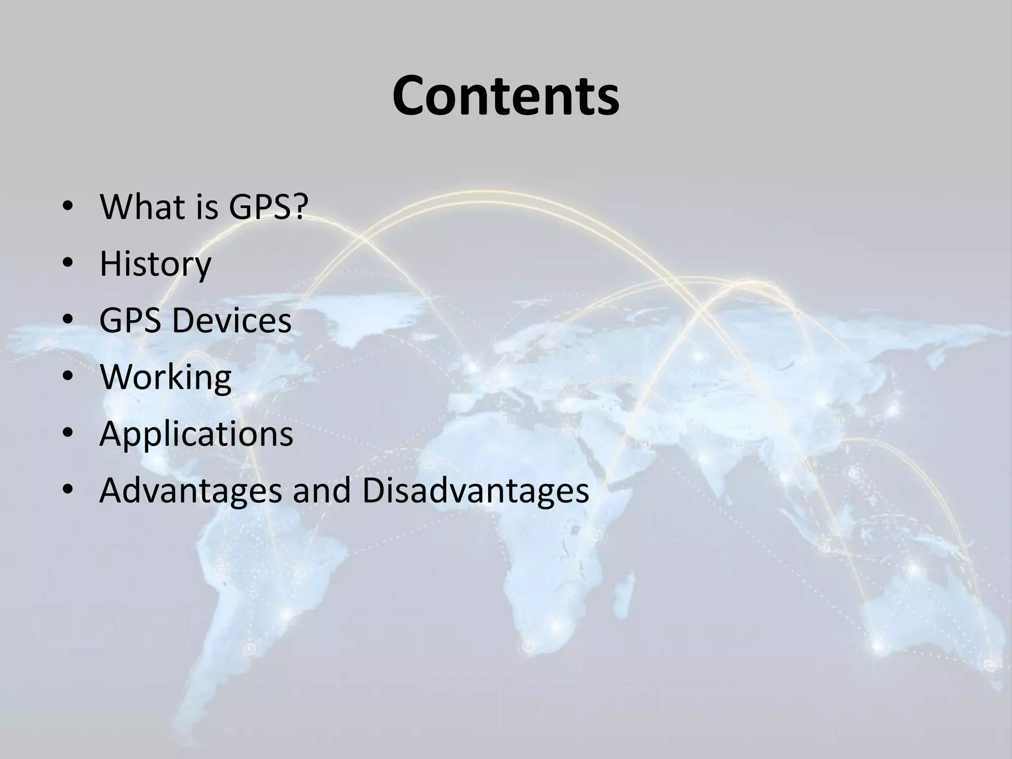 GLOBAL POSITIONING SYSTEM(GPS) | PPTX