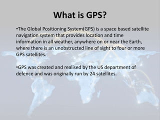 GLOBAL POSITIONING SYSTEM(GPS) | PPTX