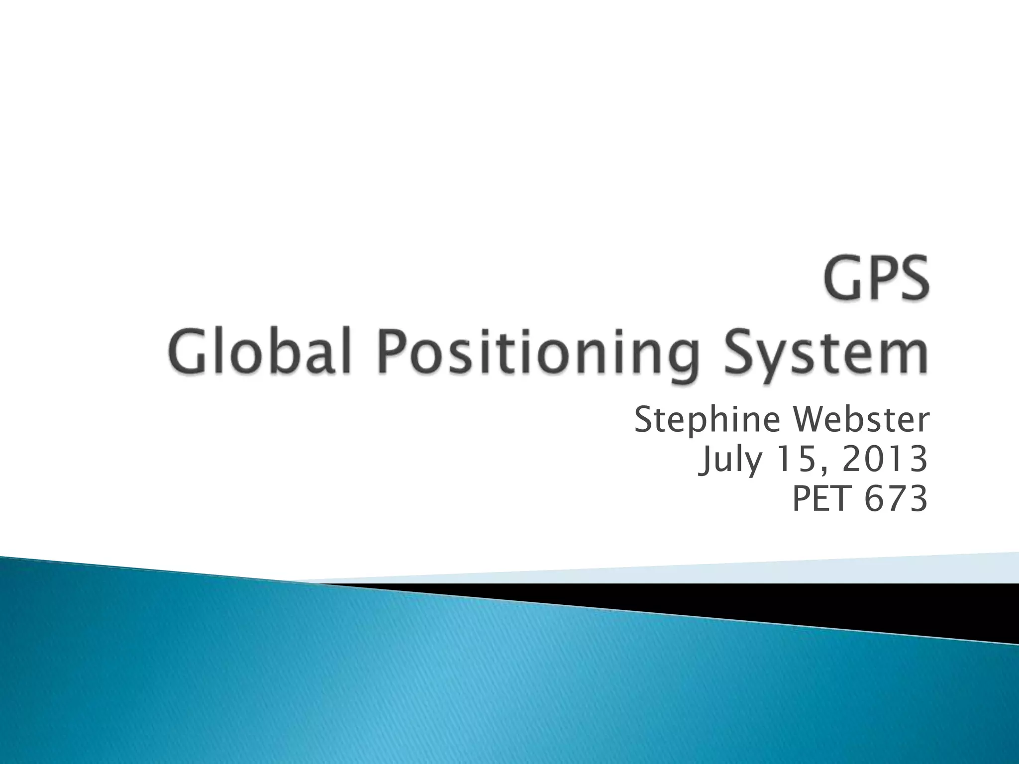 Gps ppt | PPT