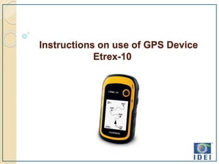 GPS Device Instructions with Area Calculation of Field | PPTX | Auto ...