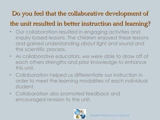 Light and Sound Unit Overview - Grade 3 | PPT