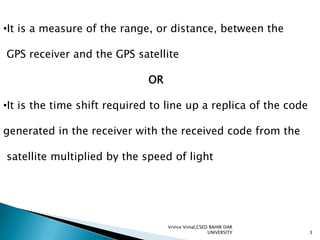 GPS processing techniques & some applications | PPTX