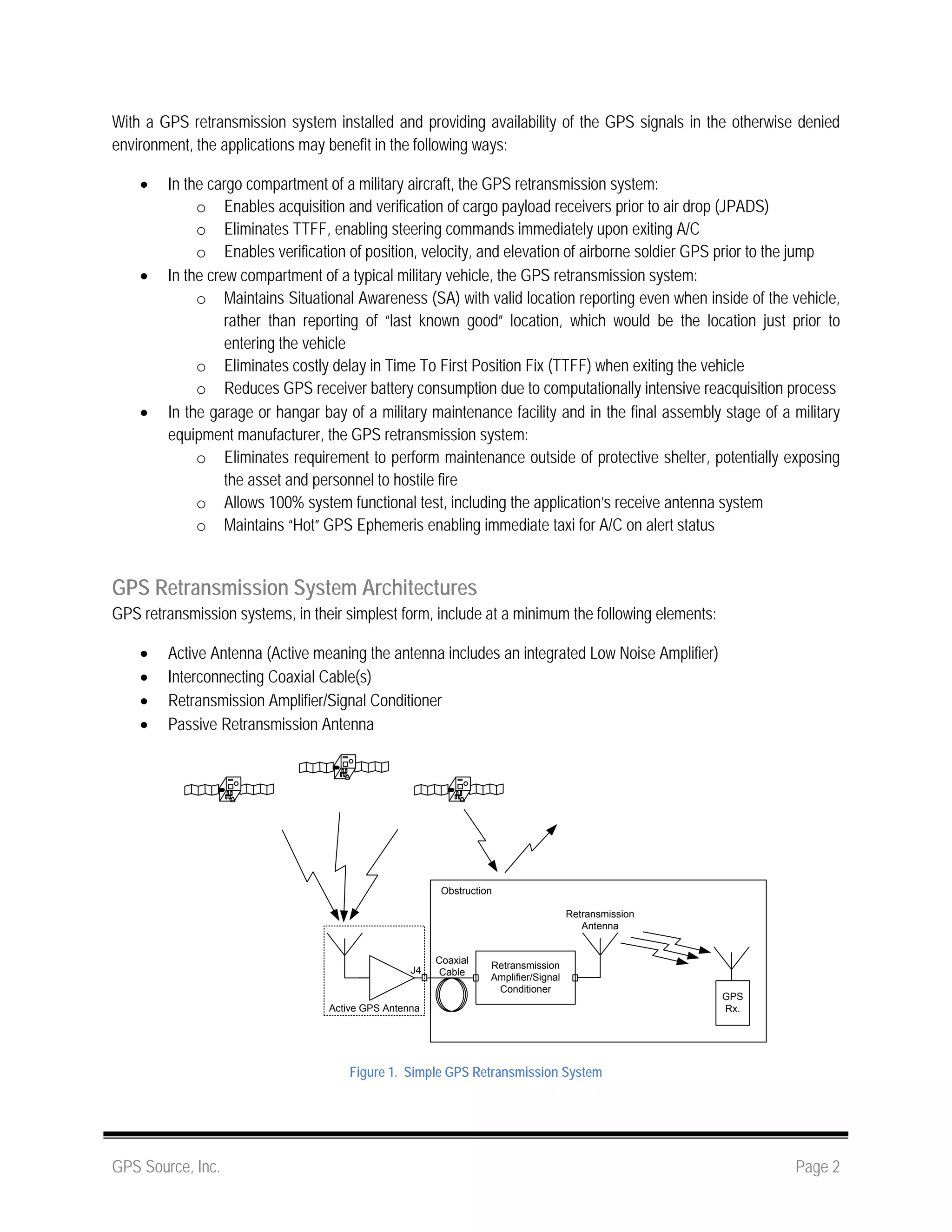 GPS Retransmission Introduction | PDF