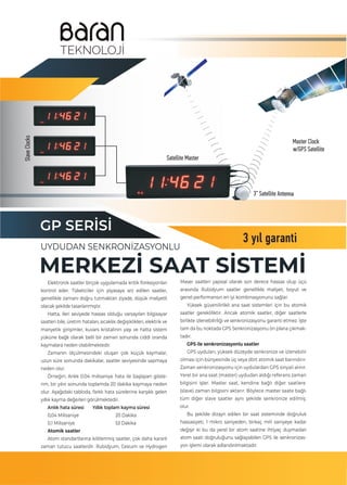 GPS Senkronlu Saat Sistemi - Satellite Synchronized Clock System | PDF