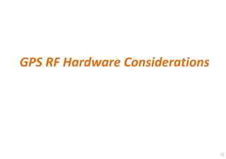 GPS sensitivity questions and its HW RF consideration | PDF