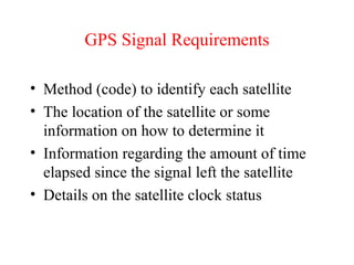 Gps signals | PPT