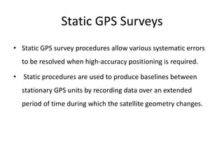 Gps surveying | PPTX