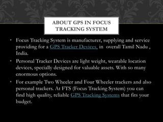 Gps tracking device | PPTX