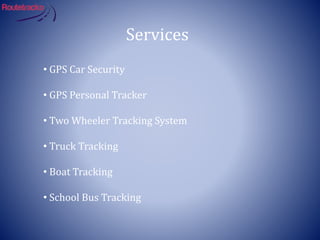 Gps tracking services | PPT