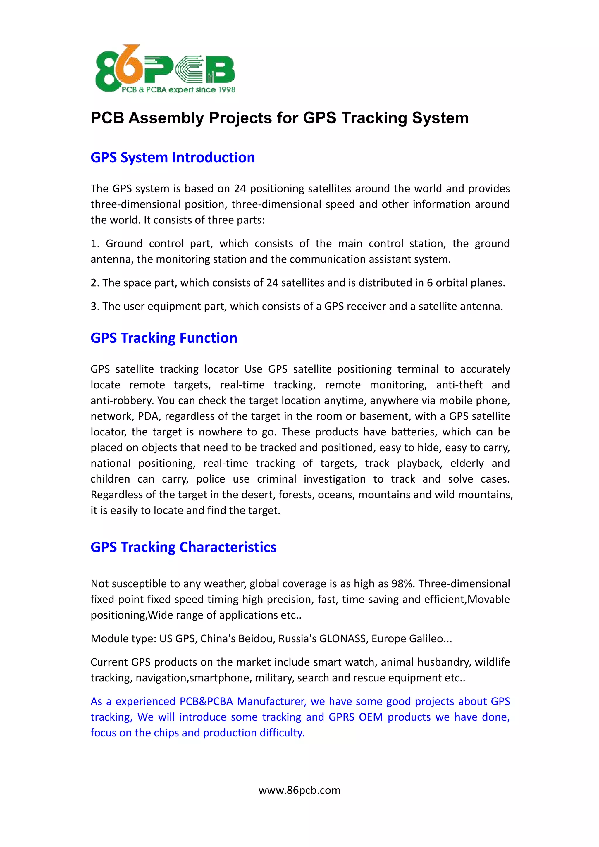 Gps tracking system pcb assembly | PDF