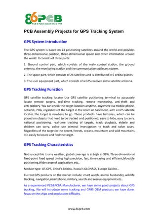 Gps tracking system pcb assembly | PDF