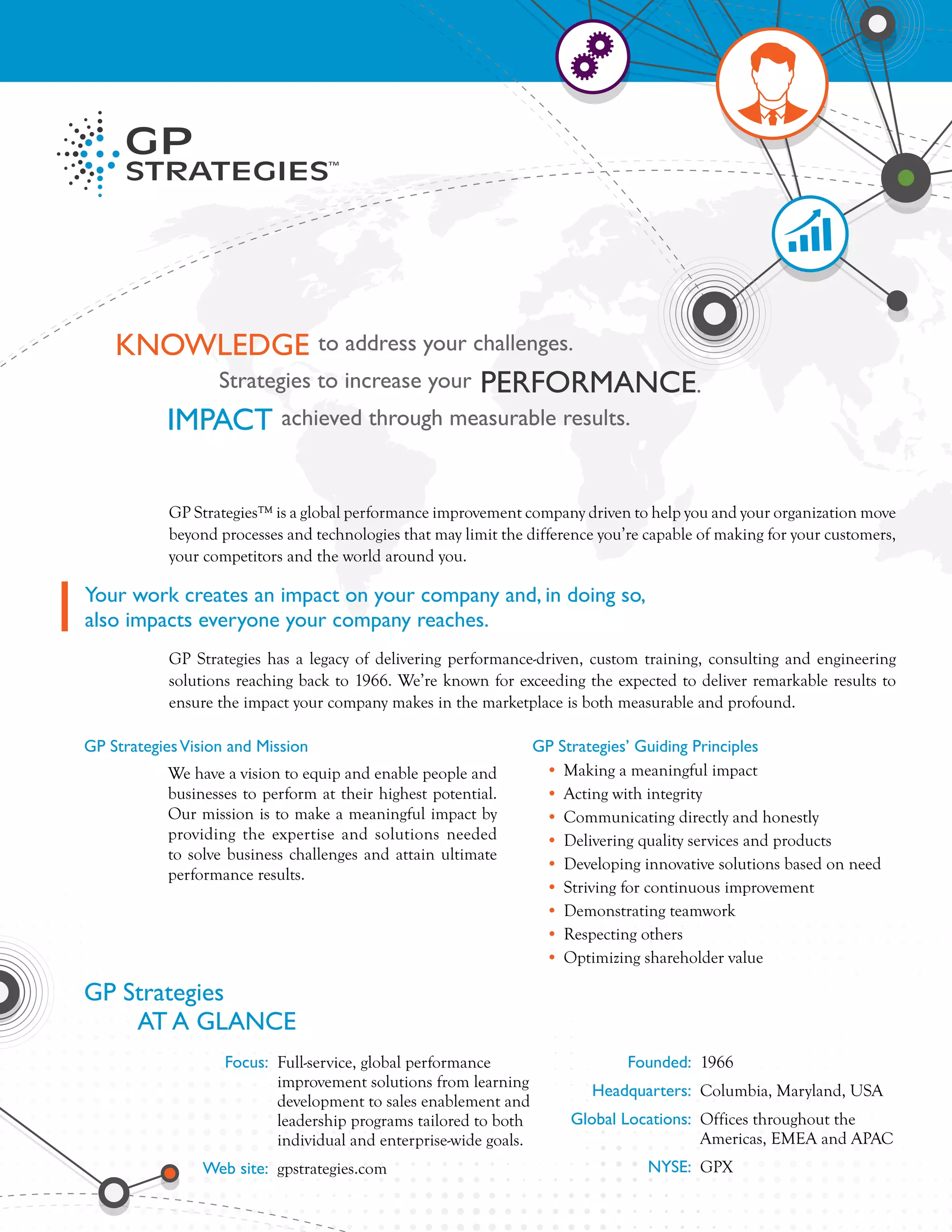 GP Strategies Fact Sheet | PDF
