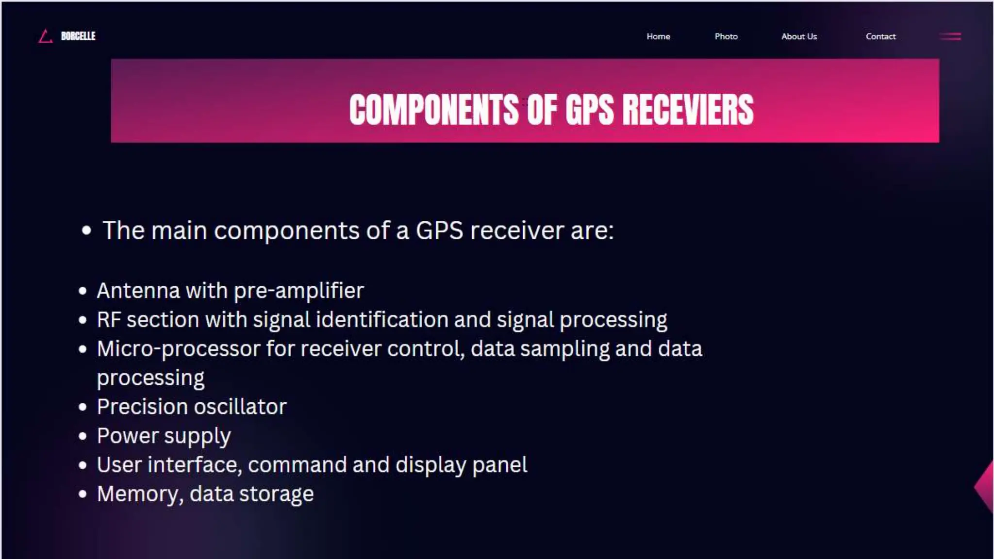 Components Of GPS (by khushi arora.pptx) | PPT