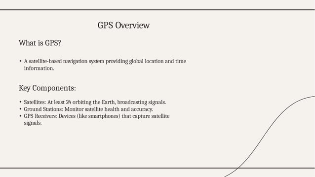 Global Positioning System how the GPS works | PPTX