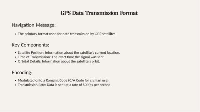 Global Positioning System how the GPS works | PPTX