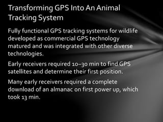 Gps wildlife | PPTX