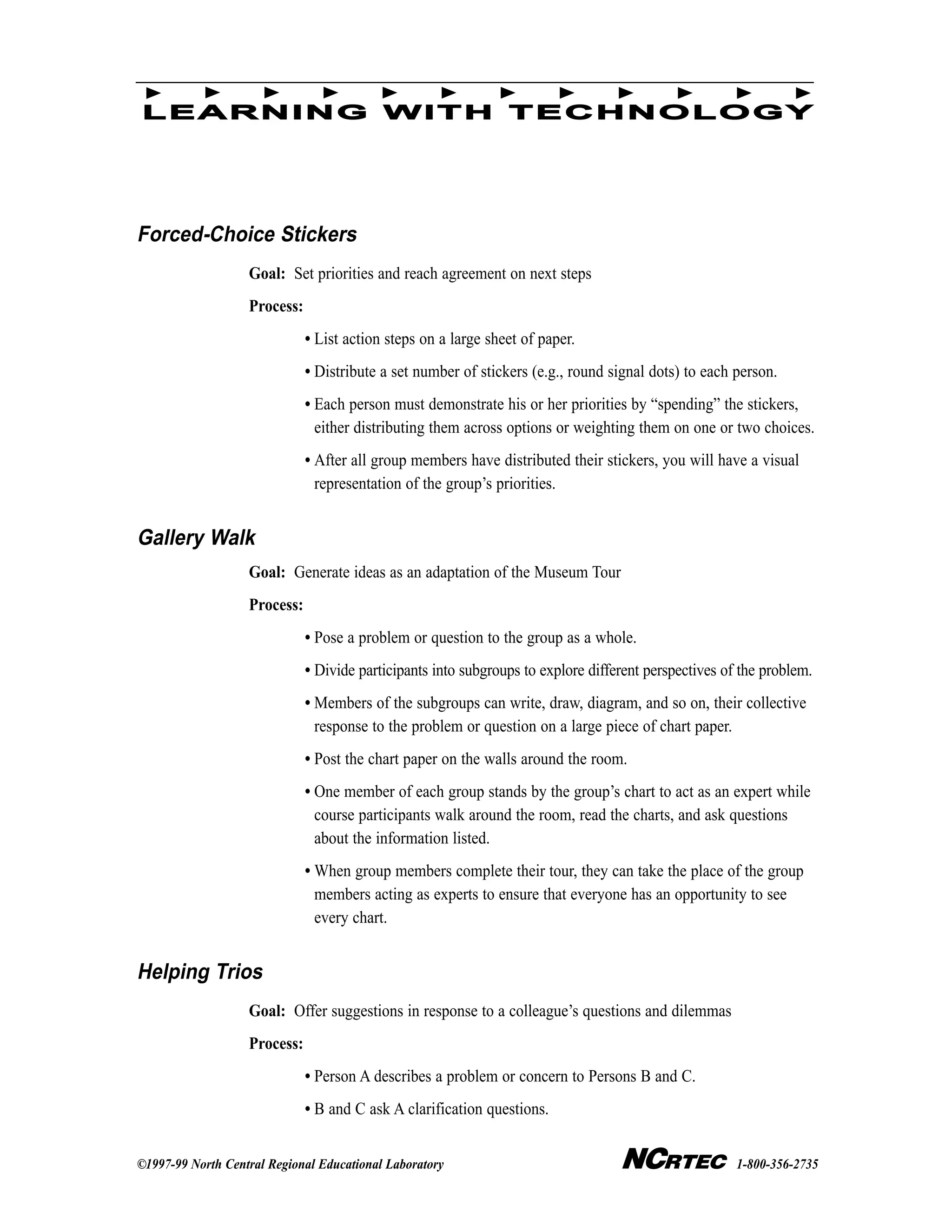 Structured Learning Activities | PDF