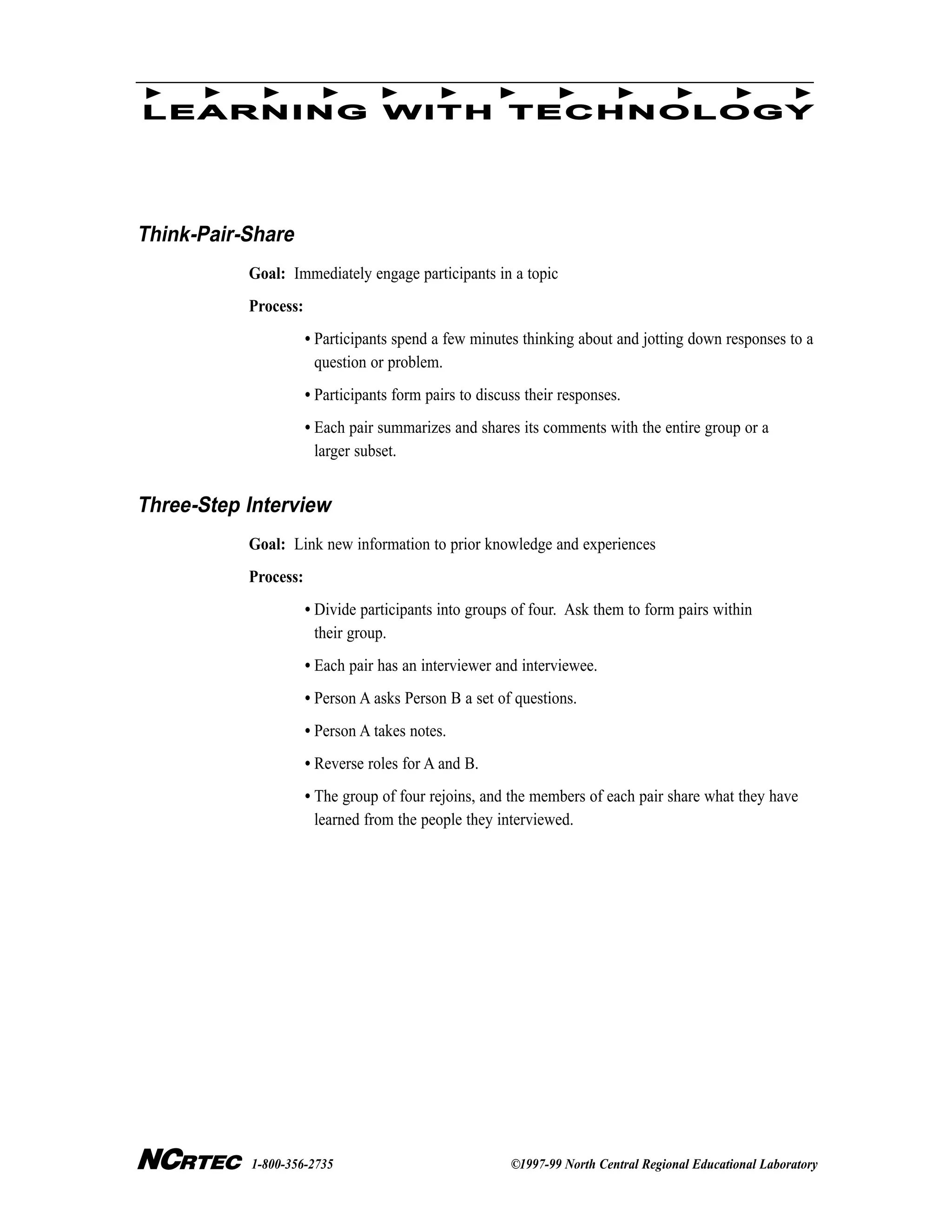 Structured Learning Activities | PDF